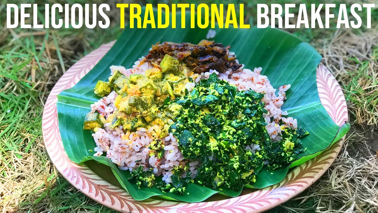 Grandma Cooking Breakfast I Breakfast Recipe with Rice & Curry I ...