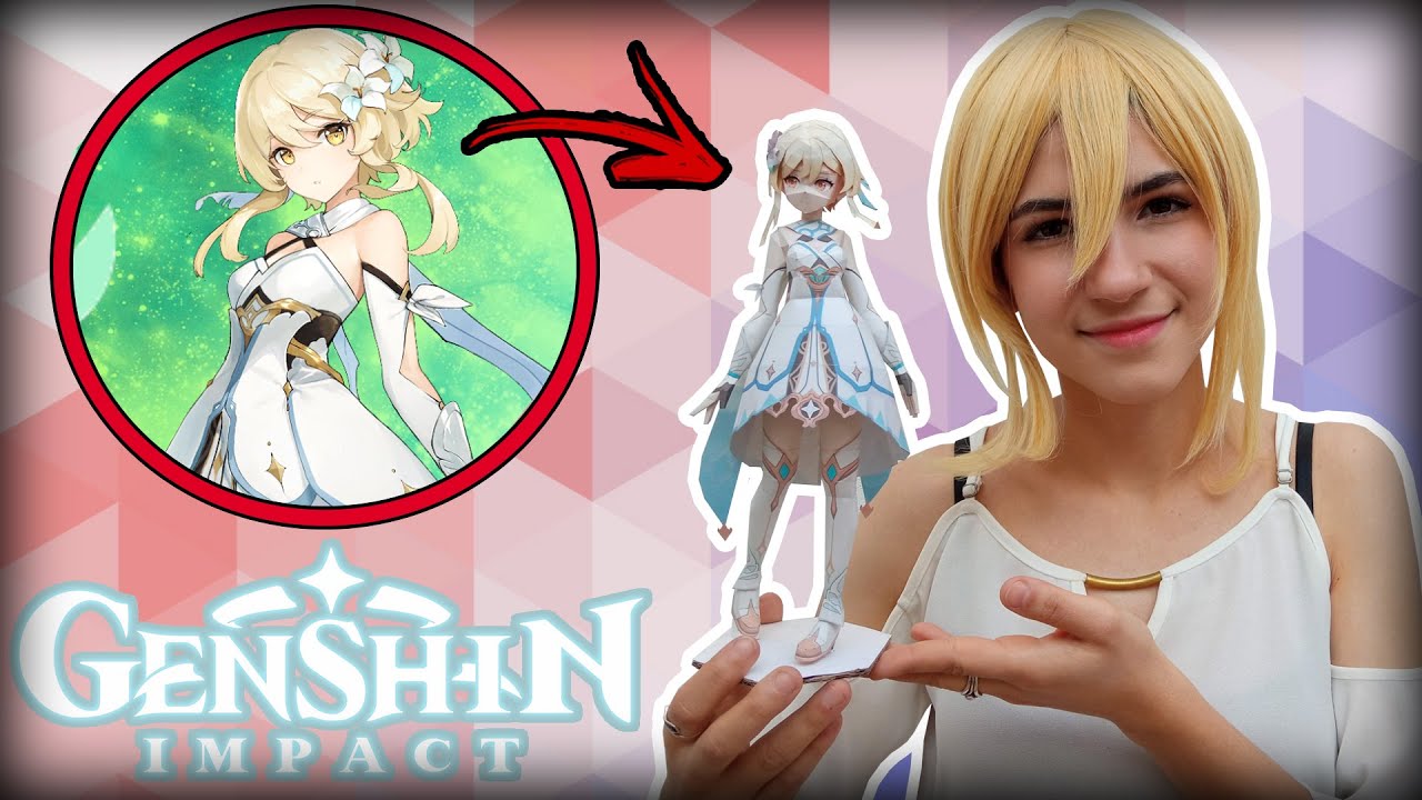 Como fazer a LUMINE de GENSHIN IMPACT - DIY PAPERCRAFT - YouTube