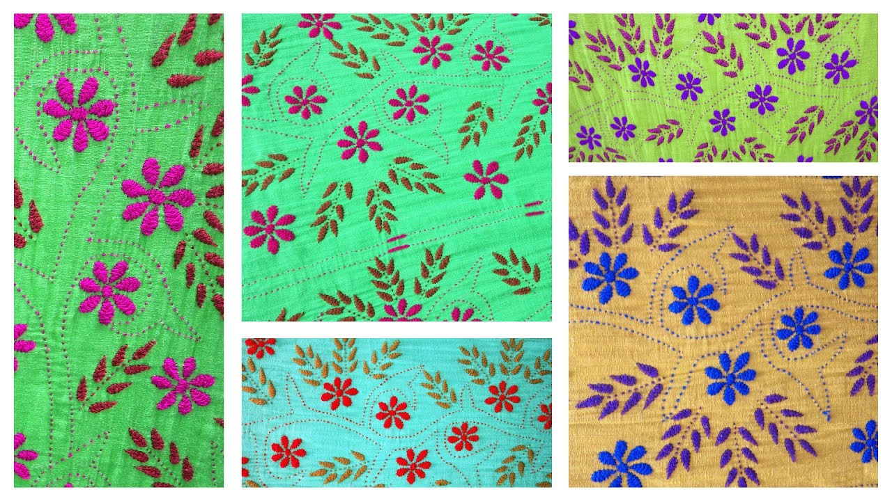 Bangladeshi nakshi kantha design 10 - YouTube