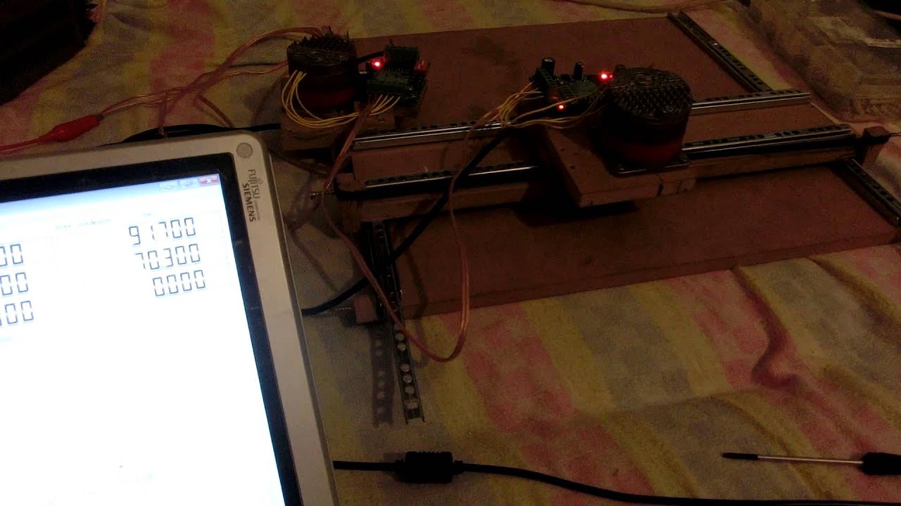 DIY Lowcost XY table #4 Test / Text - YouTube