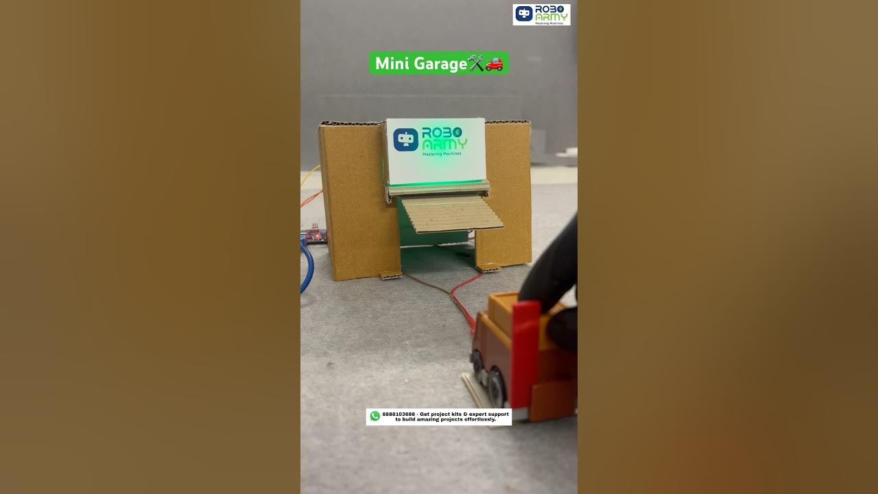 DIY Smart Garage using Arduino #roboarmy #scienceproject #minigarage #arduinoproject - YouTube