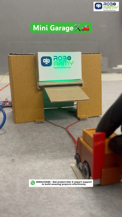 DIY Smart Garage using Arduino #roboarmy #scienceproject #minigarage #arduinoproject - YouTube
