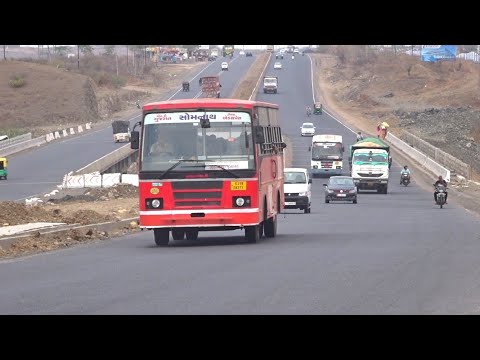 GUJRAT ST BUSES BS6 ORANGE & DELUXE SUPER BUS spotted on National ...