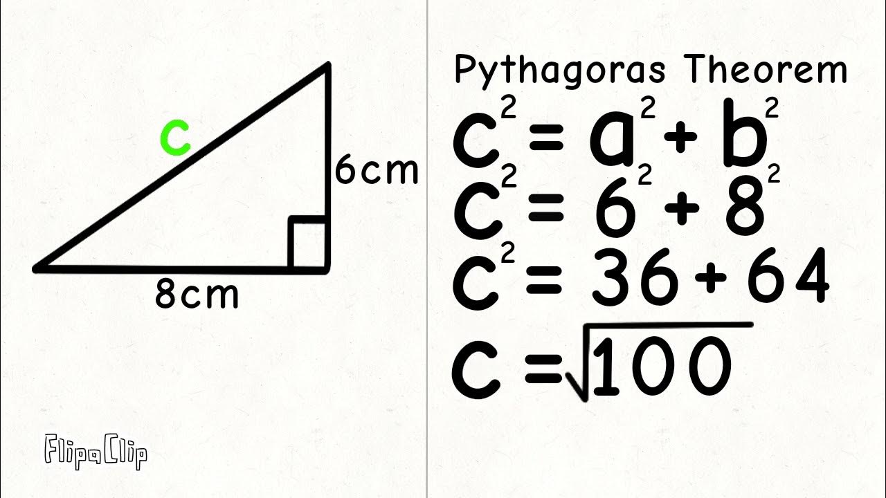 The Pythagoras Theorem Finding Unknown Sides Youtube