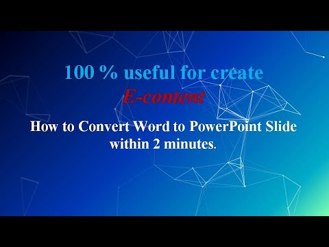 How to Convert Word to Powerpoint Slide | How to convert Word to ...