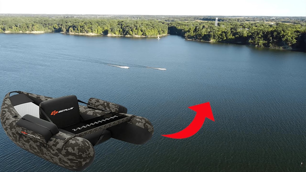 GoPlus Inflatable Fishing Float Tube Review Part 2: On the Water - YouTube