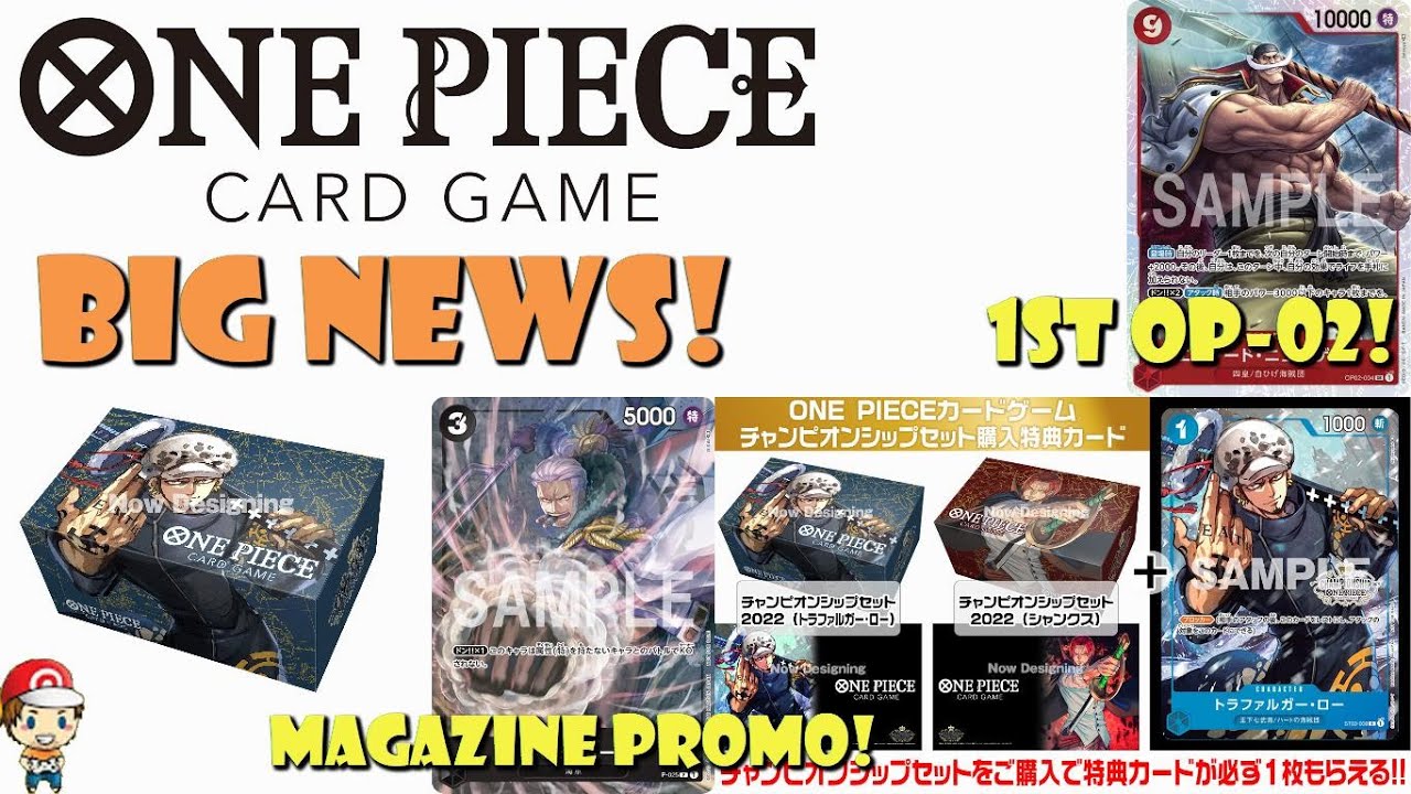 First OP-02 Reveal! New Magazine Promo! AWESOME New Merch! (BIG One ...