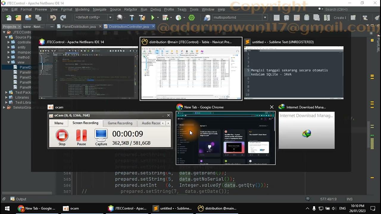 JAVA - Mengisi Tanggal Sekarang Secara Otomatis Kedalam SQLite - YouTube