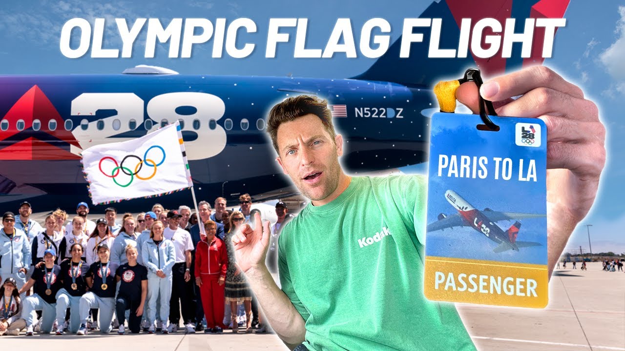 Flying the OLYMPIC Flag from Paris to LA: Once in a lifetime Delta ...