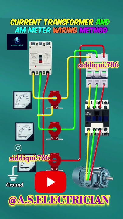ct ammeter connection diagram #video #shorts #short #ammeter - YouTube
