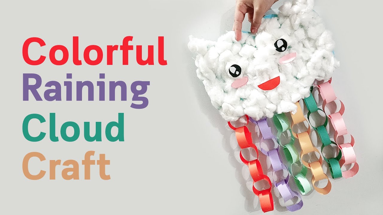 Colorful Raining Cloud Craft Idea | DIY Craft | Colorful Cloud - YouTube