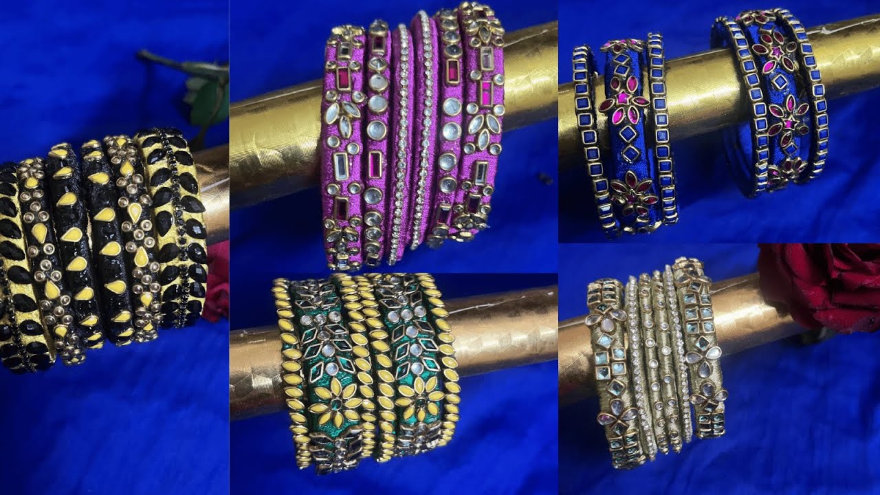 Silk Thread Bangle Making Tutorial | DIY Handmade Bangles | Step-by ...