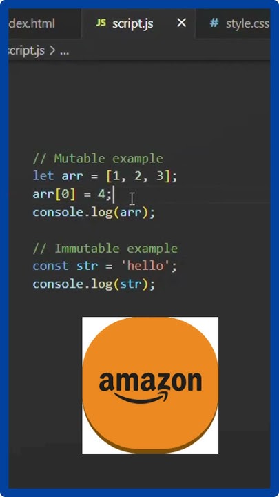mutable and immutable data type javascript interview question # ...