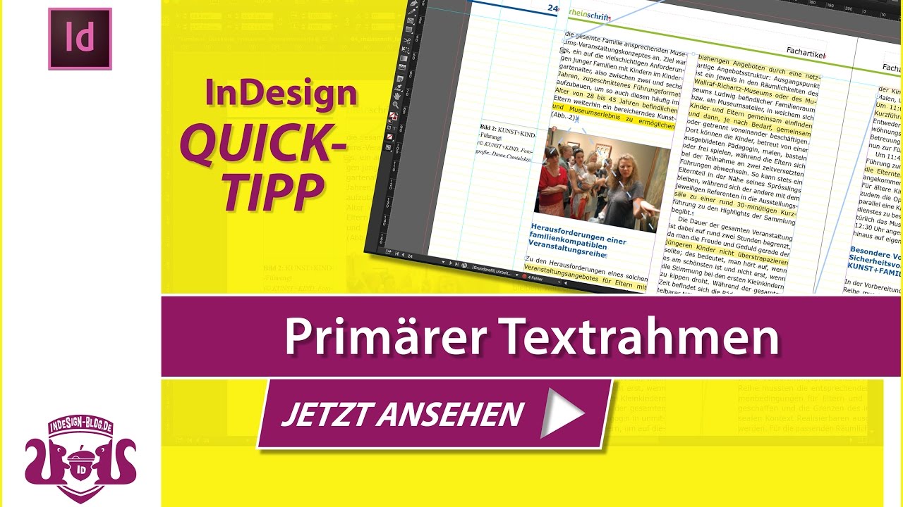 Primärer Textrahmen // InDesign QUICK-TIPP - YouTube