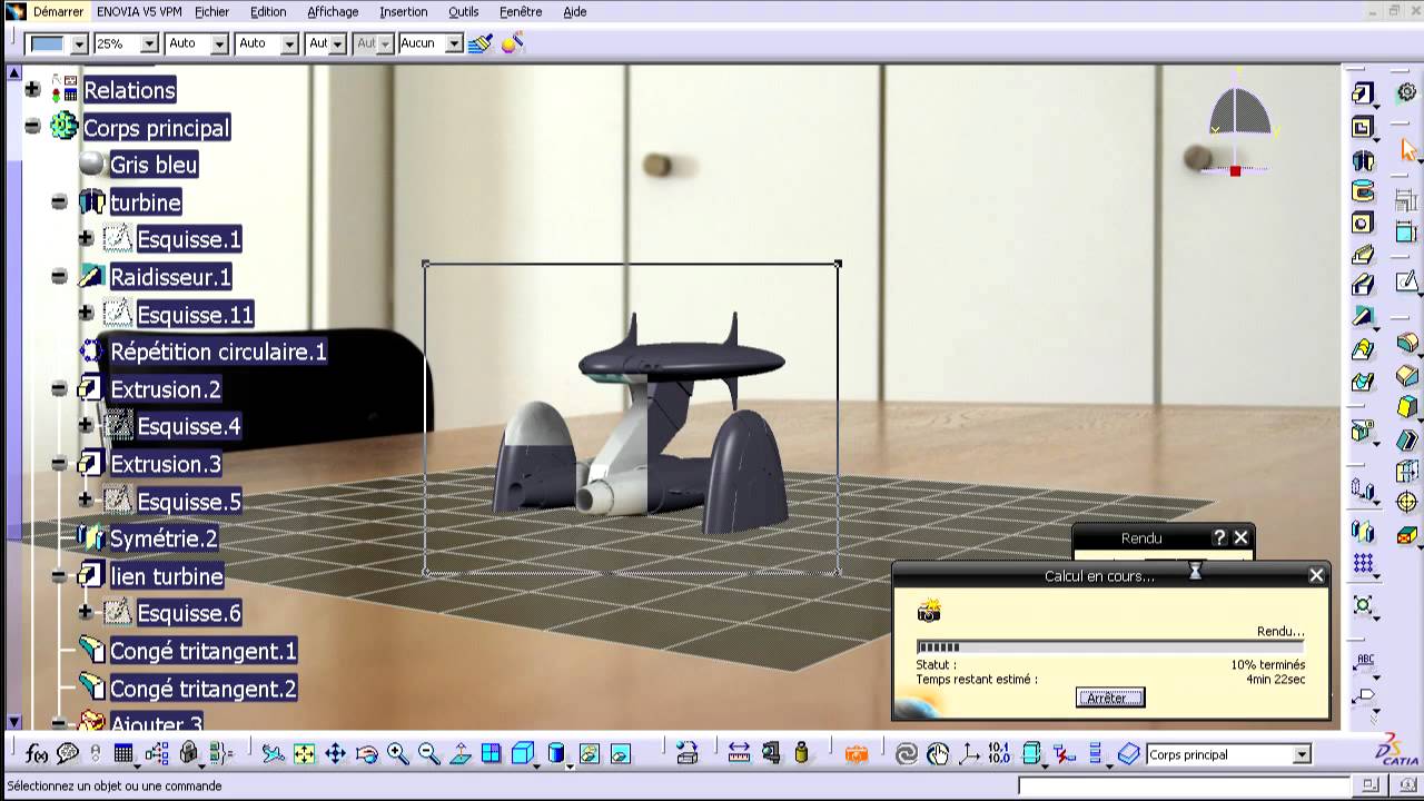 Introduction to Catia V5 part3 (render with PH1) - YouTube