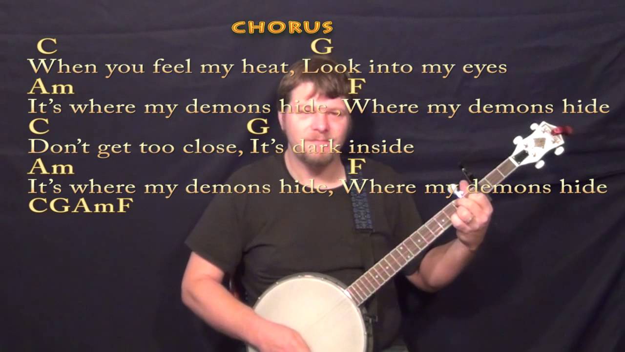 Demons (Imagine Dragons) Banjo Cover Lesson with Chords/Lyrics - YouTube