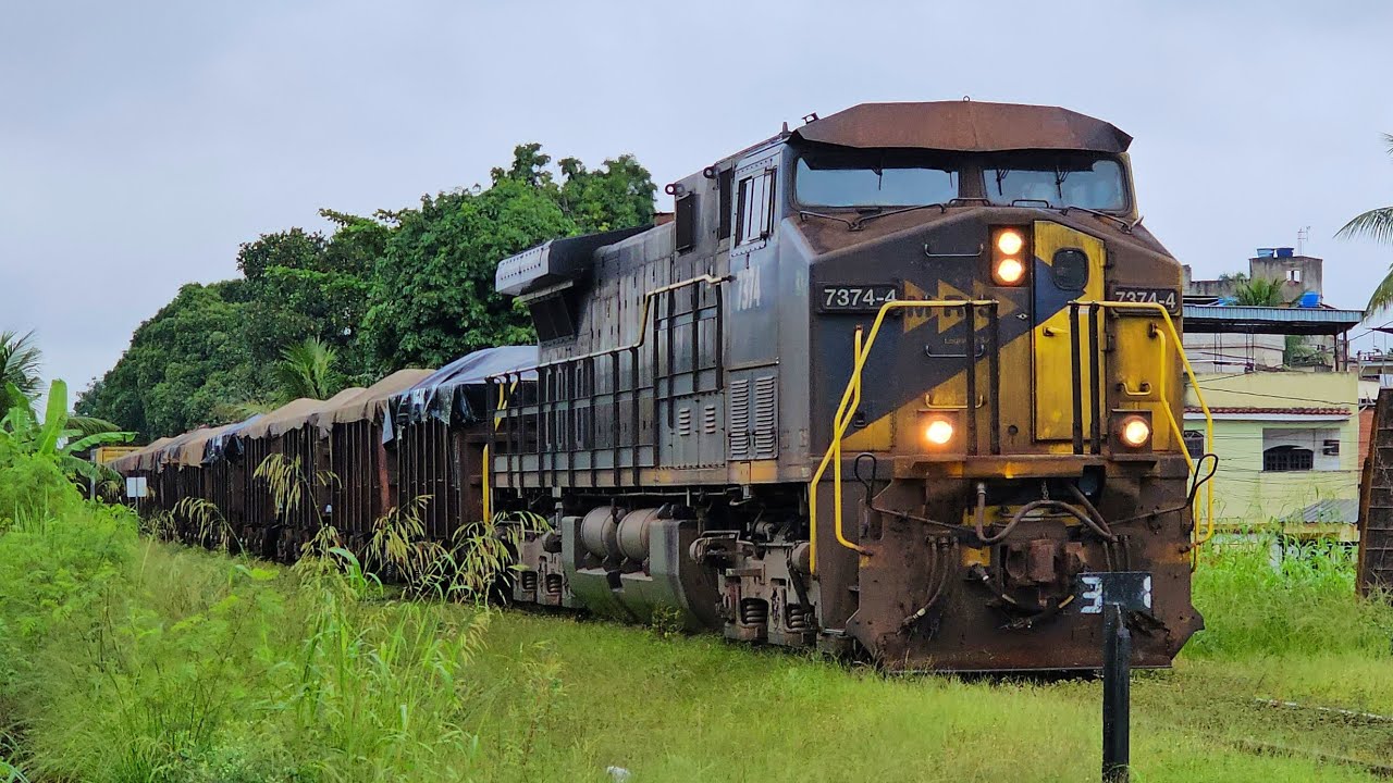 MRS - AC44i #7374-4 Carga Geral (KRV11) em Belford Roxo - RJ. - YouTube