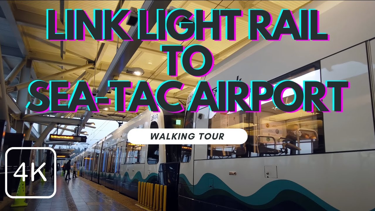 Riding the Link Light Rail From the Tukwila Station to Sea-Tac Airport ...