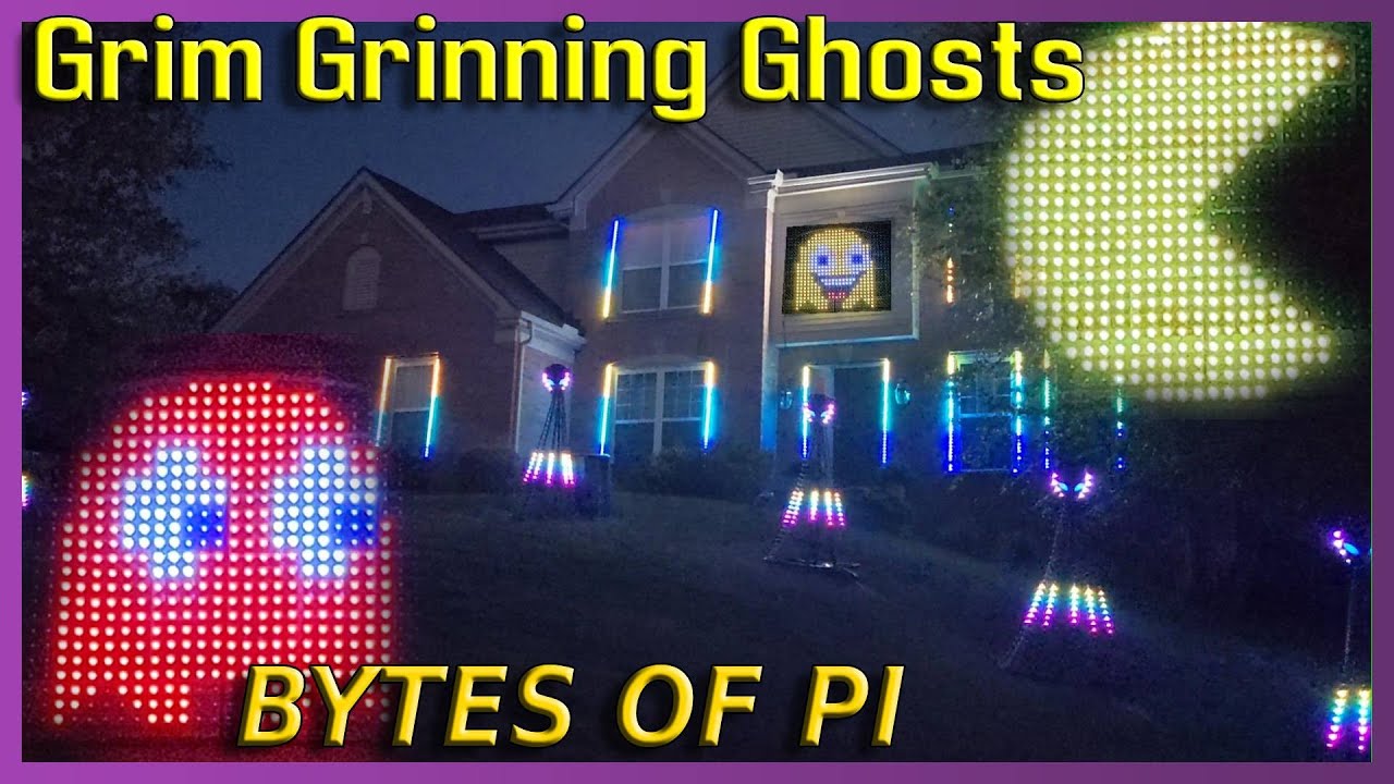 Halloween Light Show - Grim Grinning Ghosts - YouTube