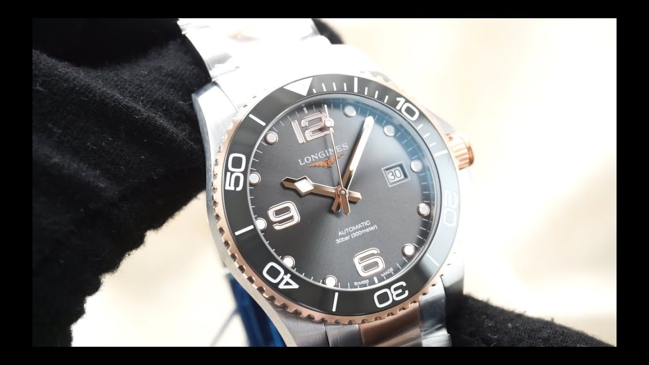 LONGINES HYDROCONQUEST L3.781.3.78.7 L37813787 - YouTube