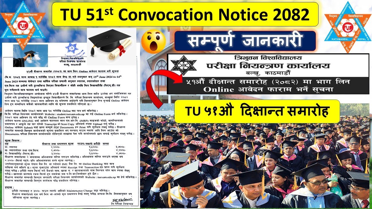 TU 51st Convocation Notice 2082 | How to fill TU Convocation Form ...