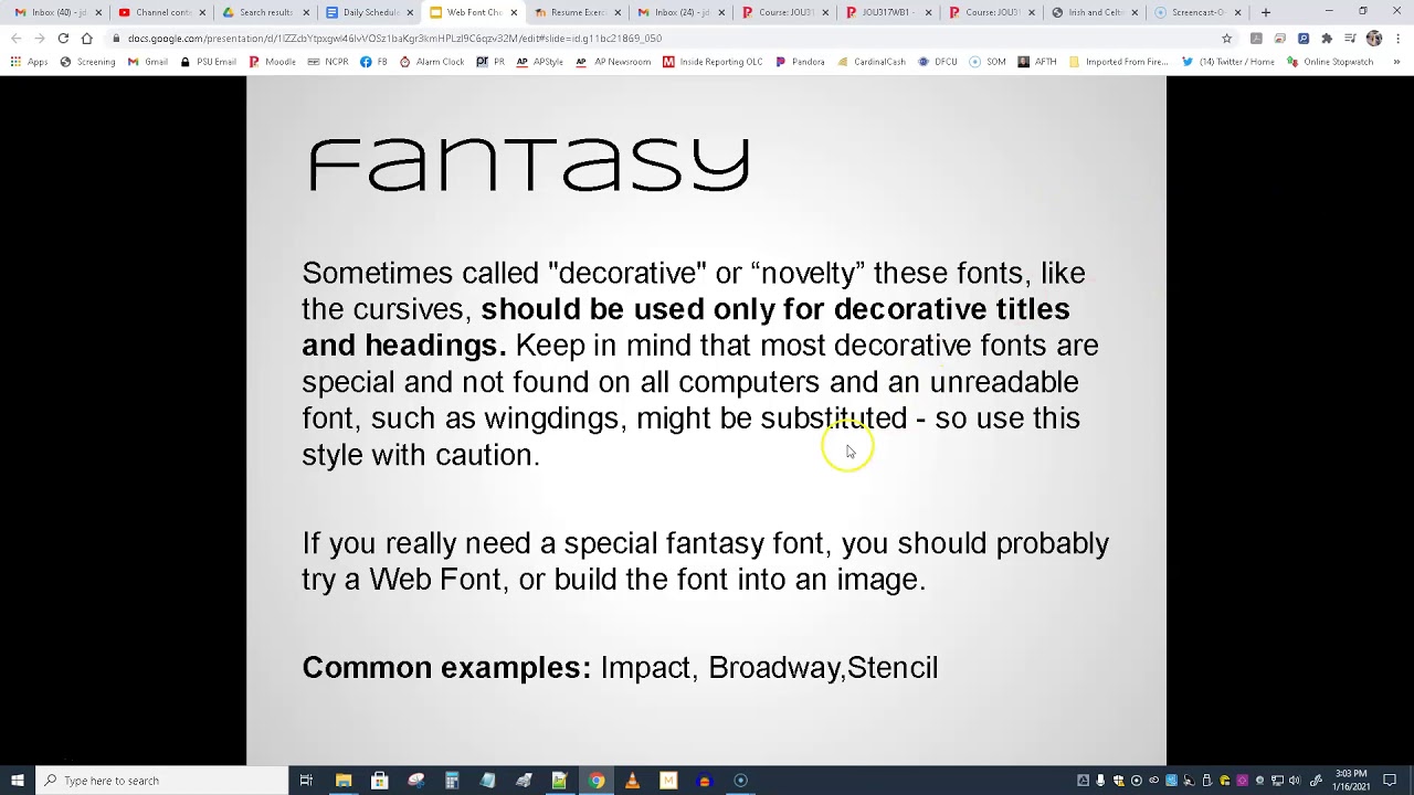 Css Text Formatting And Fonts Jou317web Youtube