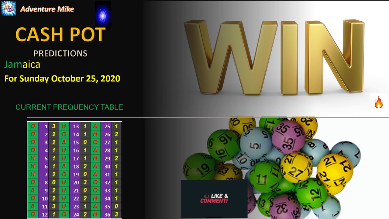 Cash Pot Prediction(Cash Pot Results, What to Play Today October 25 ...