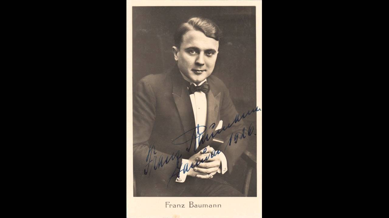 Franz Baumann - Ich war zu Heidelberg Student - YouTube