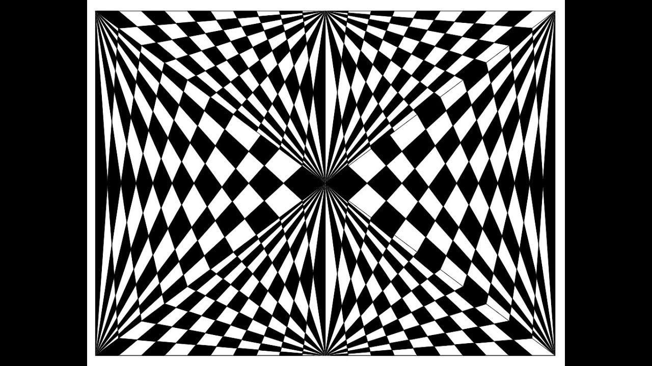 Optical illusion design-2 with the help of AutoCAD - YouTube