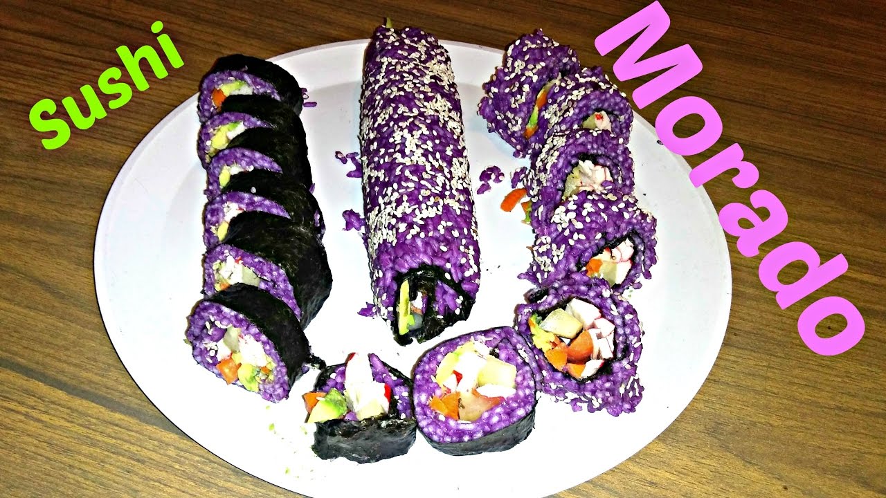 Sushi MORADO | PURPLE CALIFORNIA ROLL | DIY - YouTube