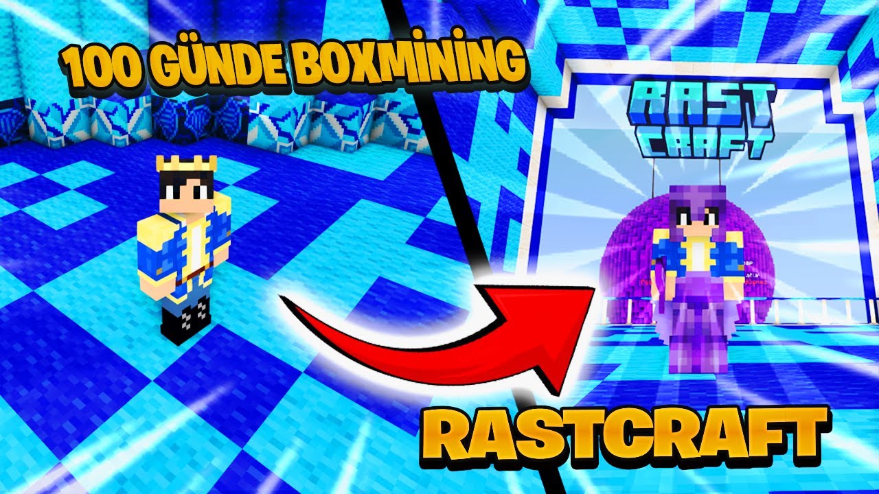 MİNECRAFT 100 GÜNDE BOXMİNİNG - RastCraft - Minecraft Sunucu Tanıtımı - YouTube