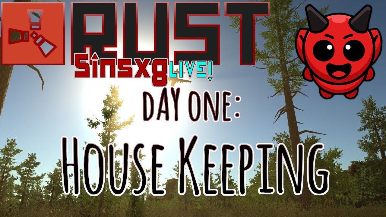 #Rust Day one: HouseKeeping ( #live ) S00E01 - YouTube