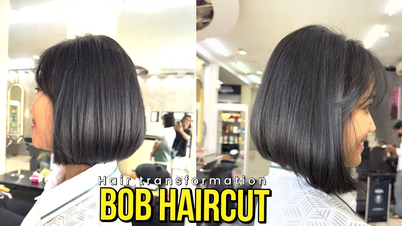 Hair Makeover | Classic Bob Haircut | Hair transformation | potong ...