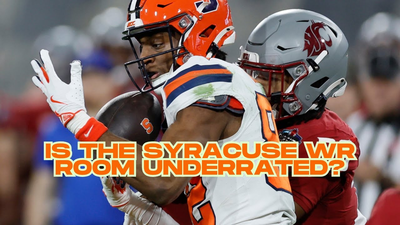 The Syracuse football WR room is underrated and the Orange player with ...