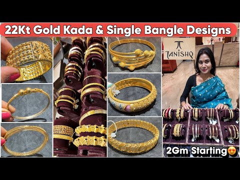 2Gm Starting…⭕️💕Tanishq Gold Kada & Single Bangle Designs With Price