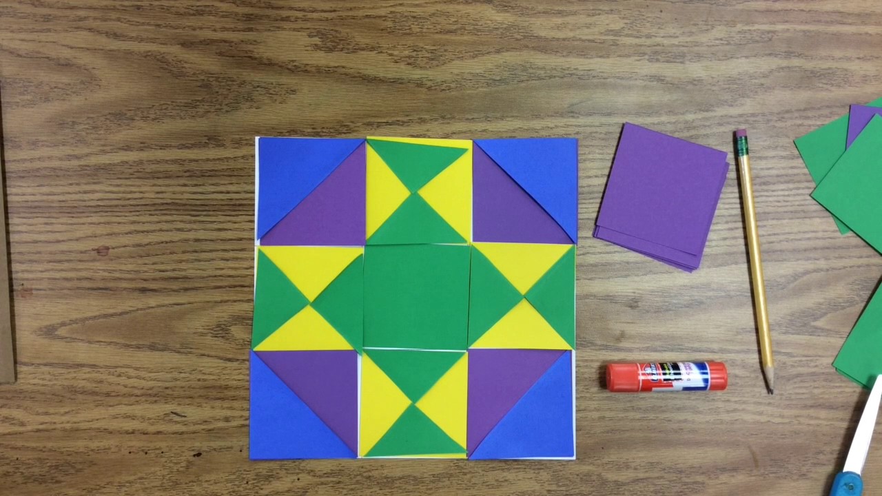 Paper Quilt Block - YouTube