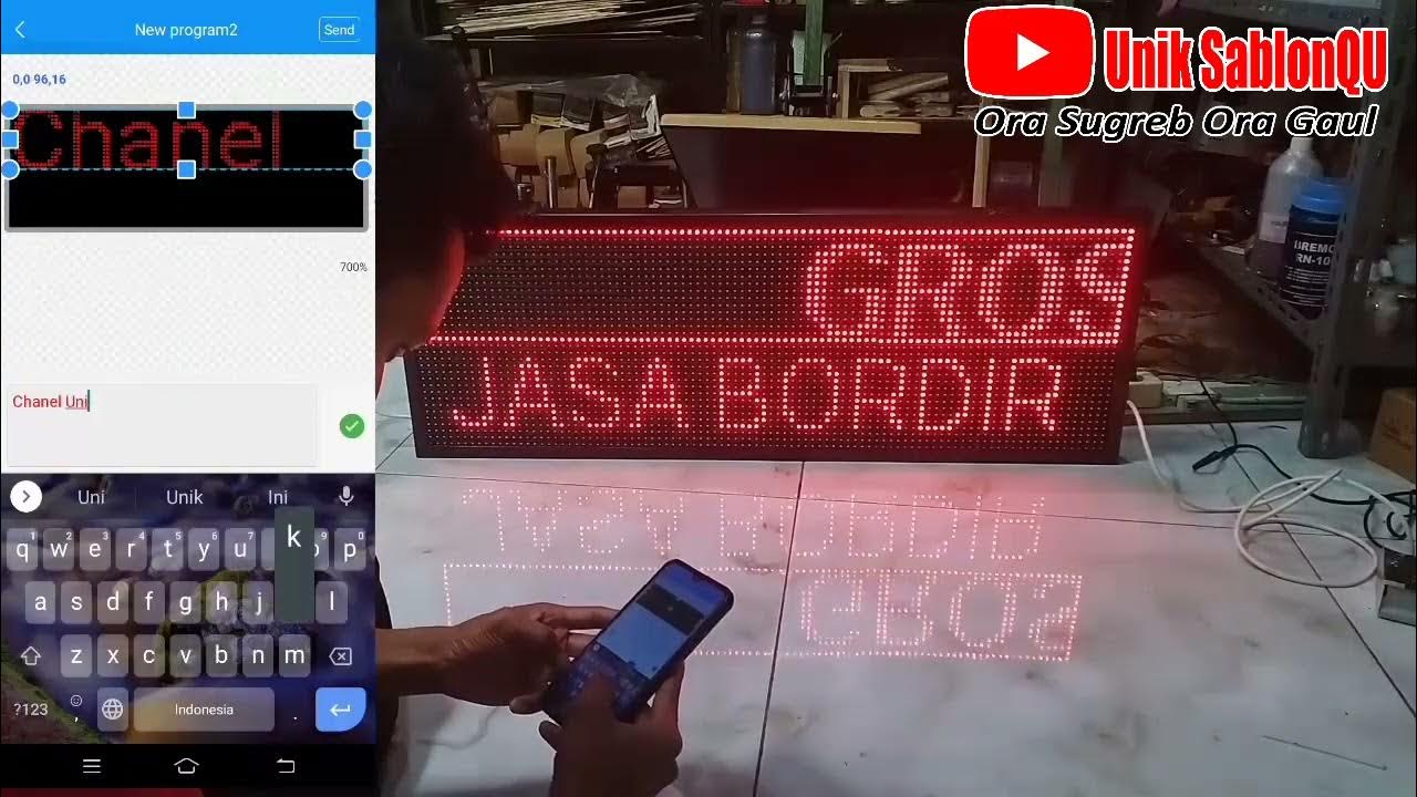 CARA SETTING RUNNING TEXT 2 BARIS (@uniksablonQu) - YouTube