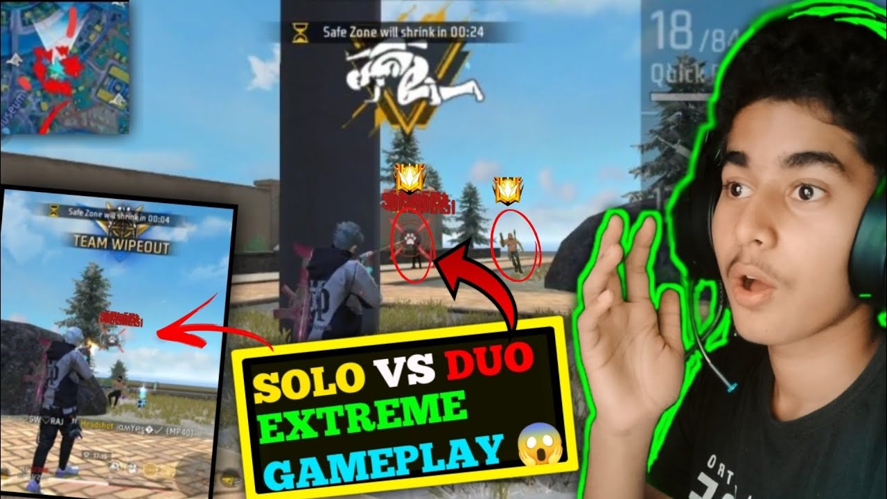 SOLO VS DUO EXTREME GAMEPLAY IN NEW PEAK 😱 | FREE FIRE || - YouTube