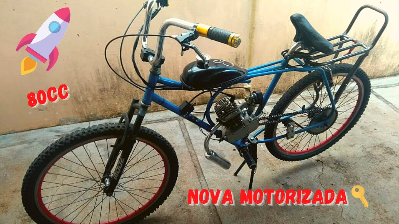 MINHA NOVA BIKE MOTORIZADA 80CC - JORGIN BR - YouTube