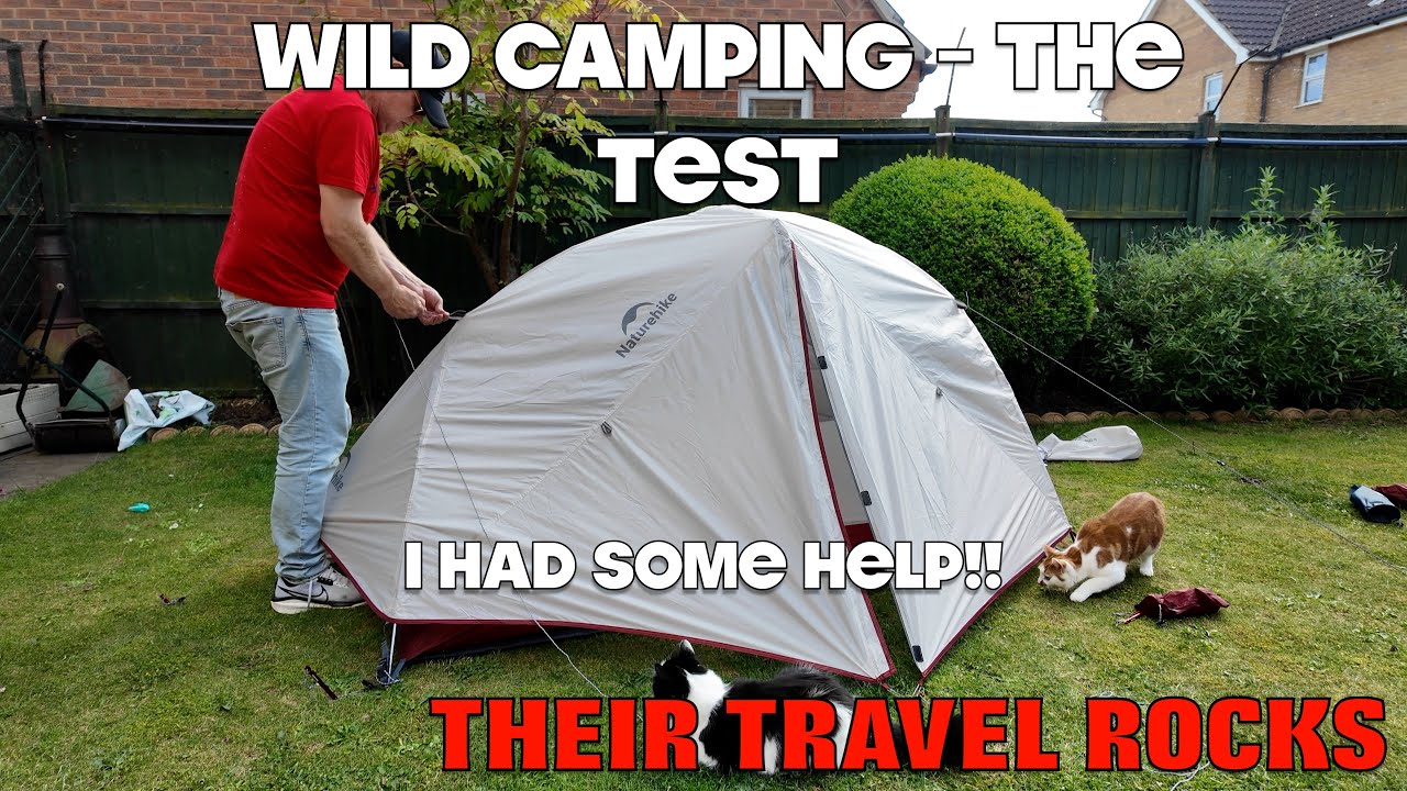 WILD CAMPING, TEMU TENT - Testing the Tent - I Had some Help - YouTube