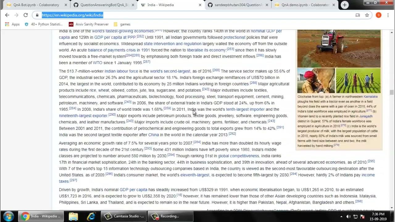 How to create Question Answering Allen #NLP Bot Using Python - YouTube