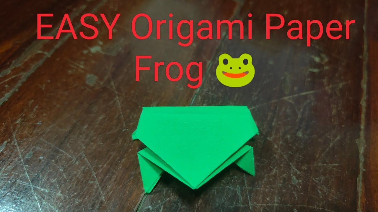 (VERY EASY) Origami Paper Frog 🐸🐸 - YouTube