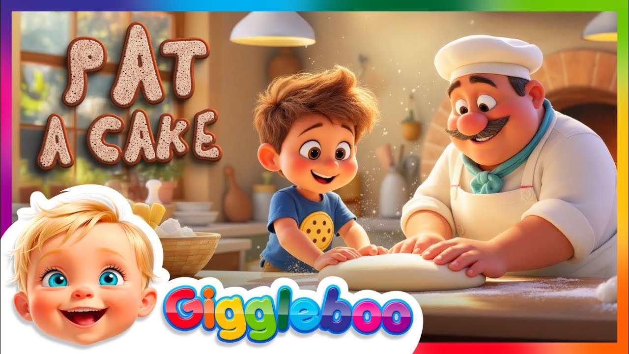 Pat a Cake 🧁 | Giggleboo Nursery Rhymes & Kids Songs | Learning to Bake ...