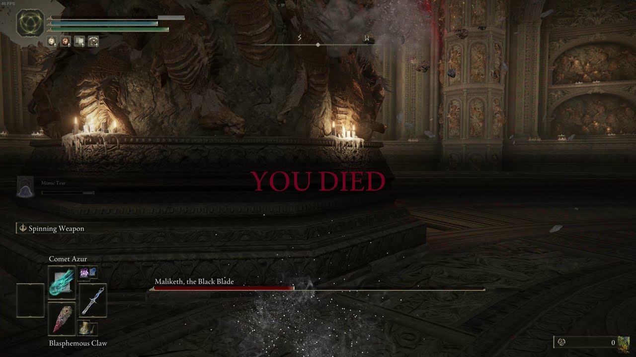 Elden Ring, Glass Cannon, Maliketh, the Black Blade (failed) - YouTube