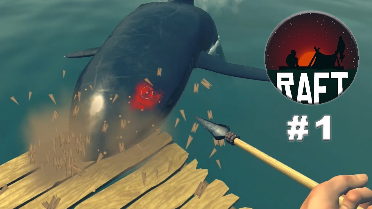 Εγώ και ο καρχαρίας (Raft Beta #1) - YouTube