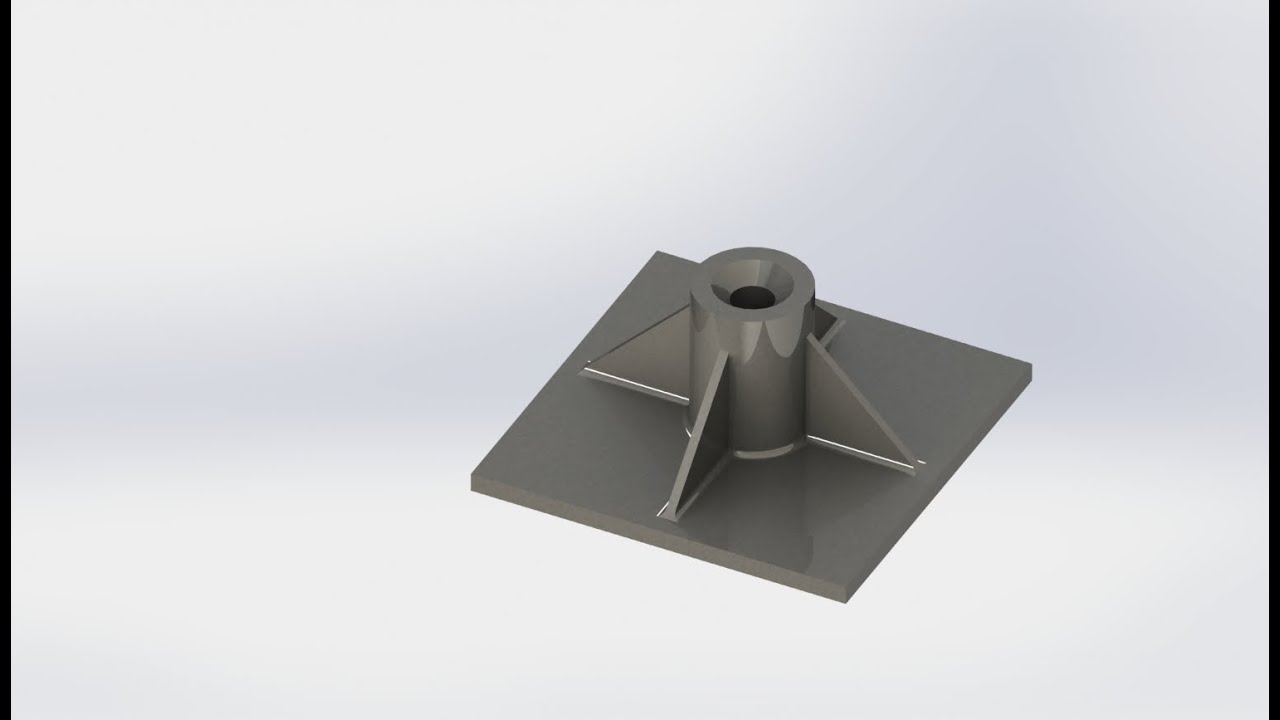 Solidworks Tutorial 2 (Rib, Revolve ) - YouTube