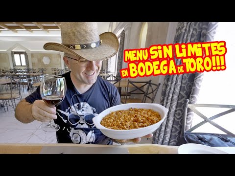 el MENÚ SIN LÍMITES de una BODEGA de VINO FAMOSA de TORO | BARATO $