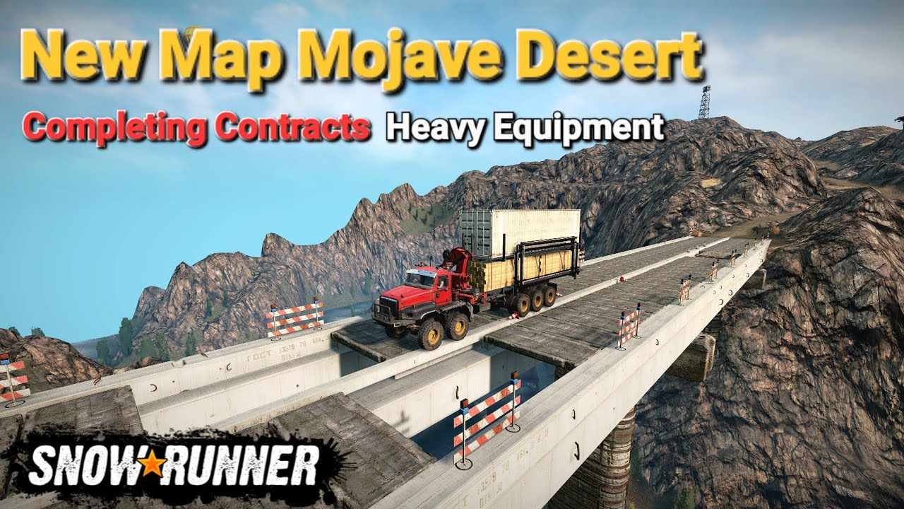 New Map Mojave Desert Completing Contracts Heavy Equipment In ...