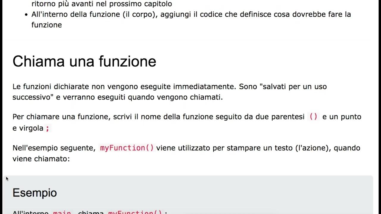 Lezione 18 - Funzioni in Linguaggio C - CORSO INFORMATICA TUTORIAL ...