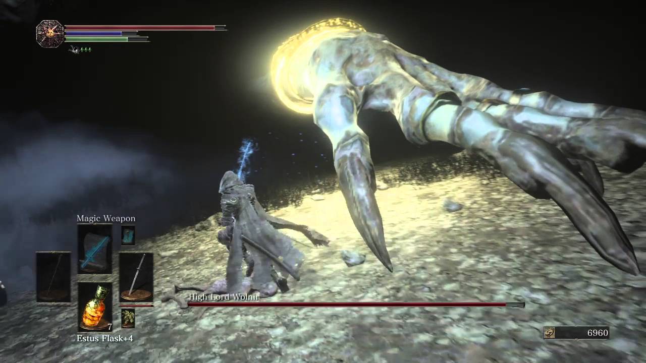 DARK SOULS III - High Lord Wolnir Boss Fight - YouTube